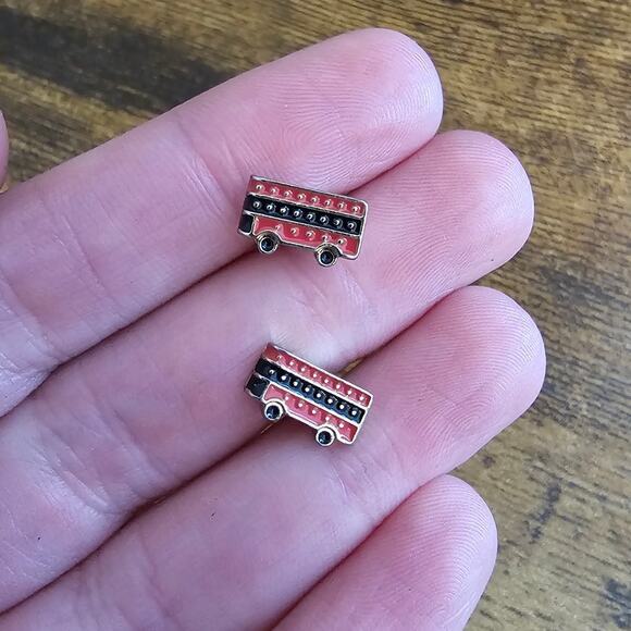 Unbranded | Jewelry | Vintage Y2k Double Decker Bus Stud Enamel ...